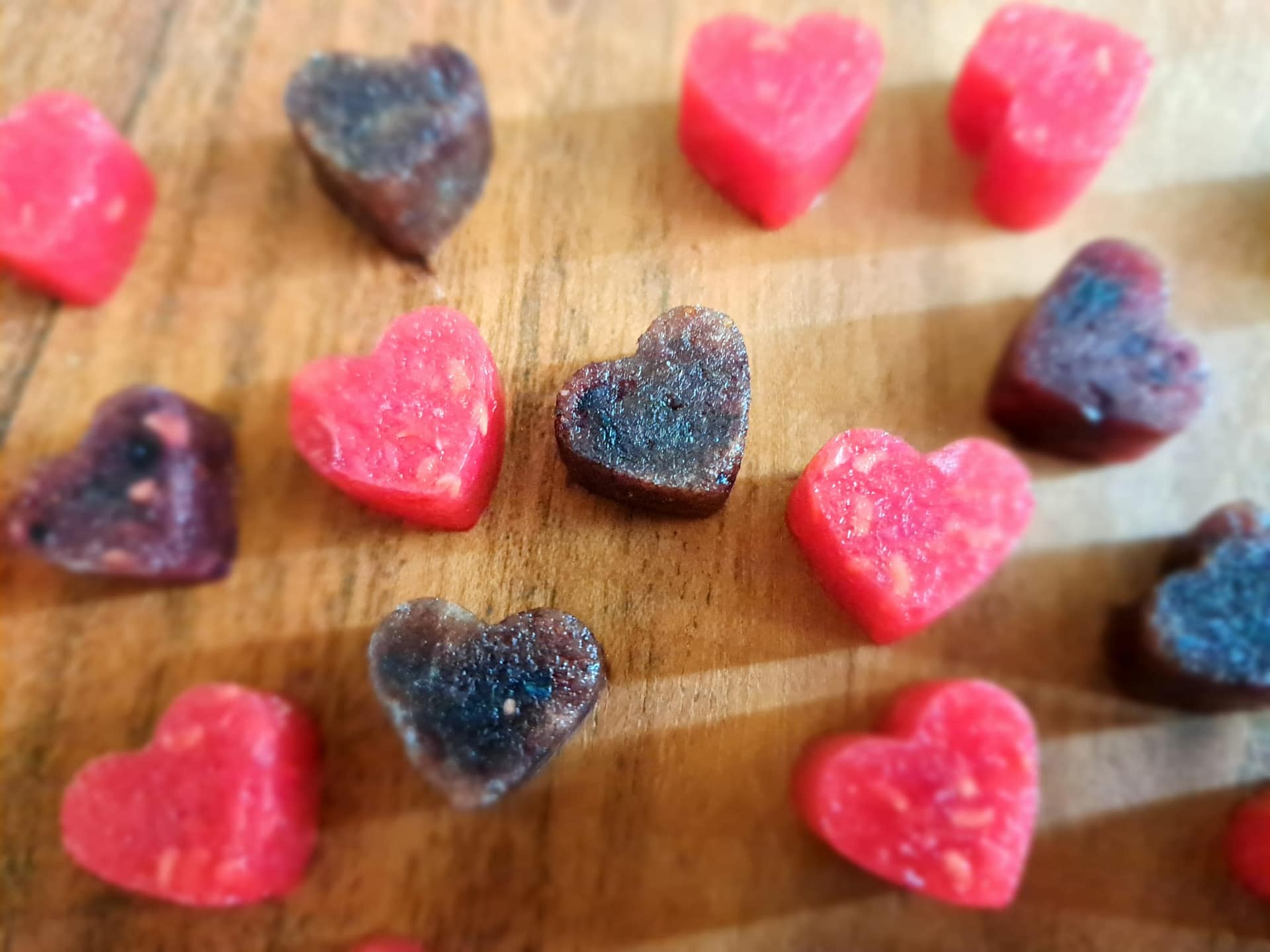 Gummie snoepjes van vers fruit